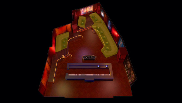 Marquee Nightclub Boom Box Room Table - No Cover Nightclubs